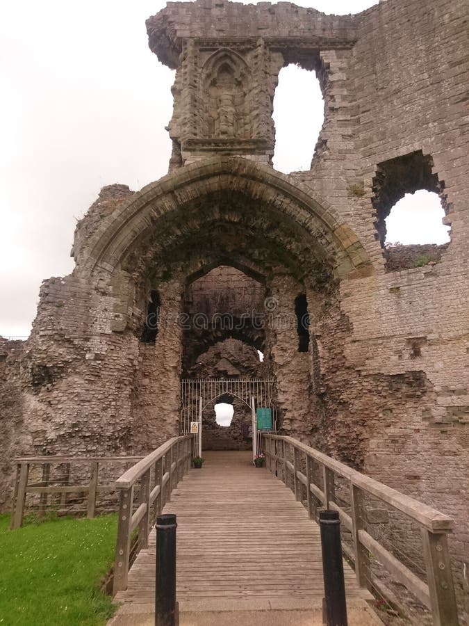 Denbigh Castle stock photo. Image of denbigh, stone, united - 76154136