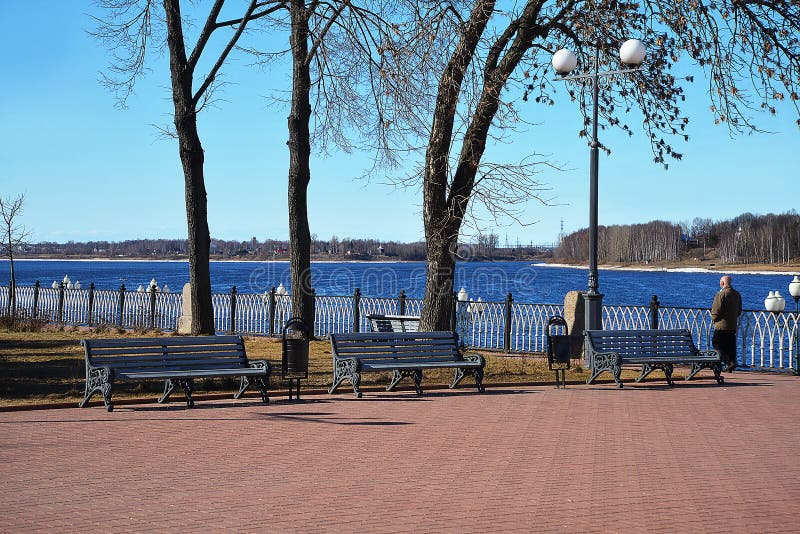 Denches in the Park. stock photo. Image of travel, bark - 84551794