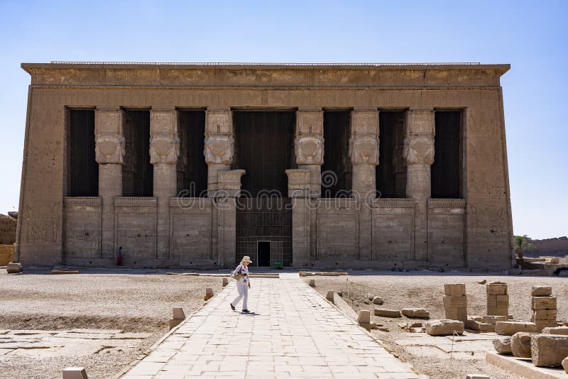 Dendara Temple Complex Overall View, Ancient Egypt, Qena Editorial ...