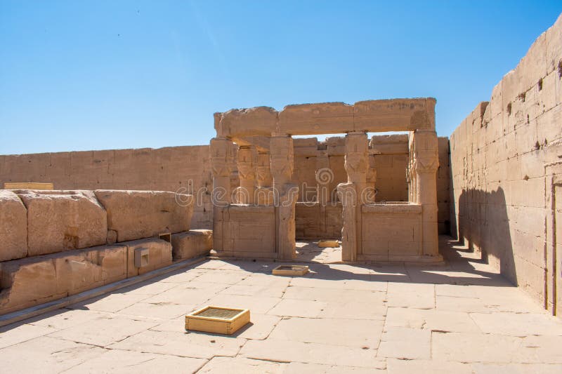 14.1.24 Dendera, Egypt: Temple of Hathor at Dendera Temple Complex. the ...
