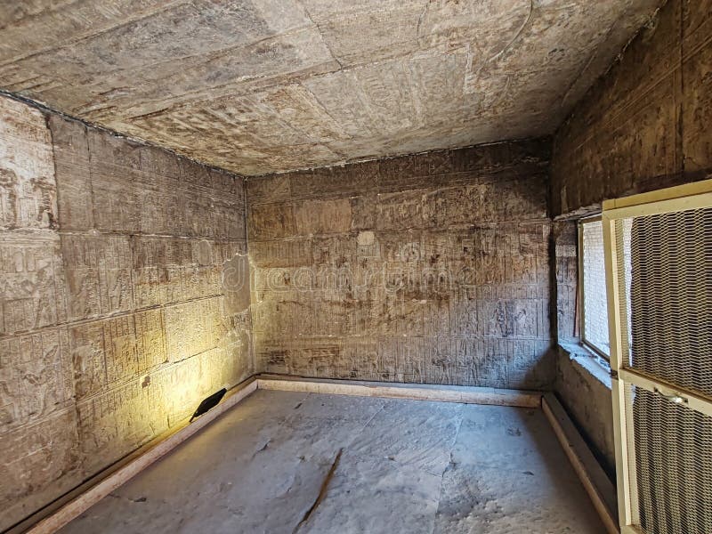 Dendera Temple of Hathor stock image. Image of hathor - 377802359