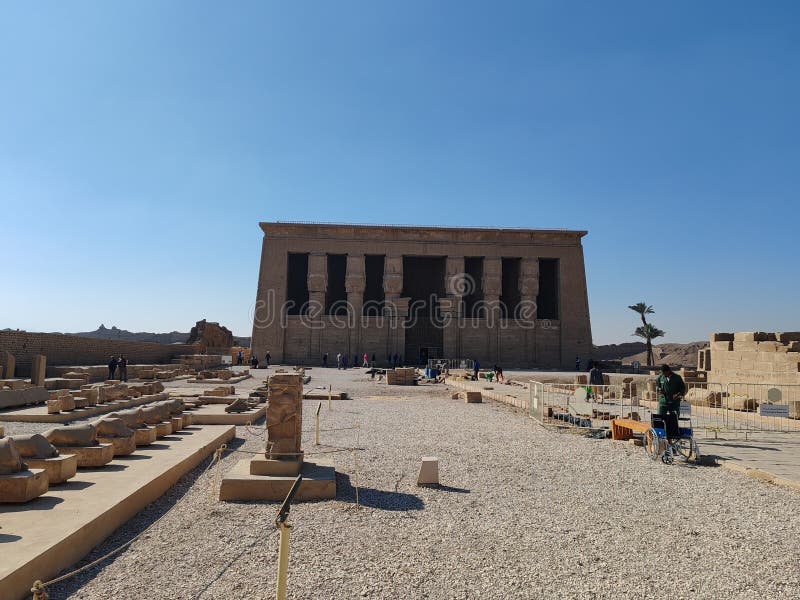 Dendera Temple of Hathor stock photo. Image of ruins - 377818322