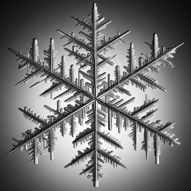 Dendrite Snowflake this Type of Snowflake Presents Itself in Va Stock ...