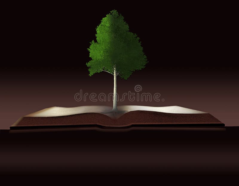 Dendrology, the Study of Trees is Illustrated with a Tree Growing Out ...