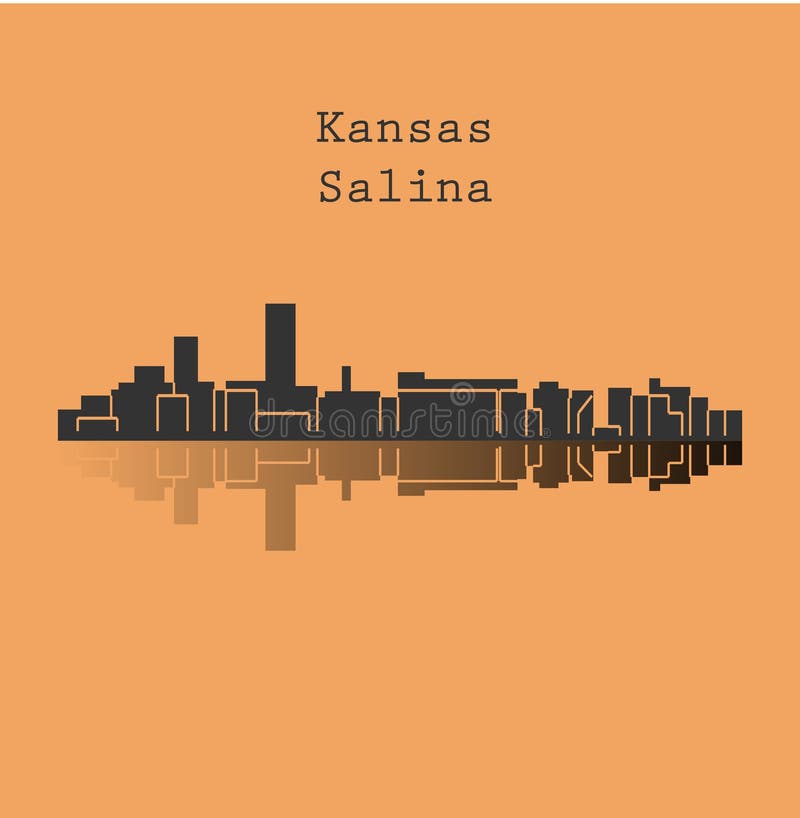 Salina, Kansas stock vector. Illustration of design - 297322019