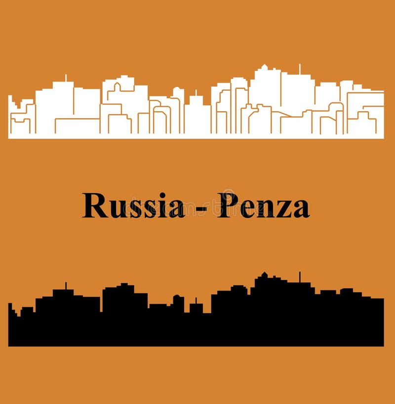 Penza, Russia City Silhouette Stock Vector - Illustration of ...