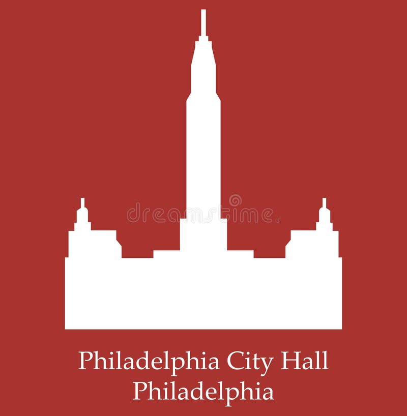 Philadelphia City Hall, Philadelphia Stock Vector - Illustration of ...