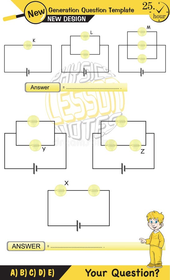 Physics, Basic Electric Circuits, Next Generation Question Template ...