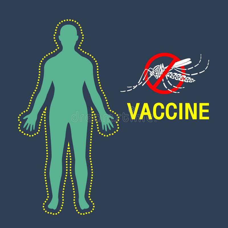 Dengue Vaccine Vector Logo Icon Stock Vector - Illustration of disease ...