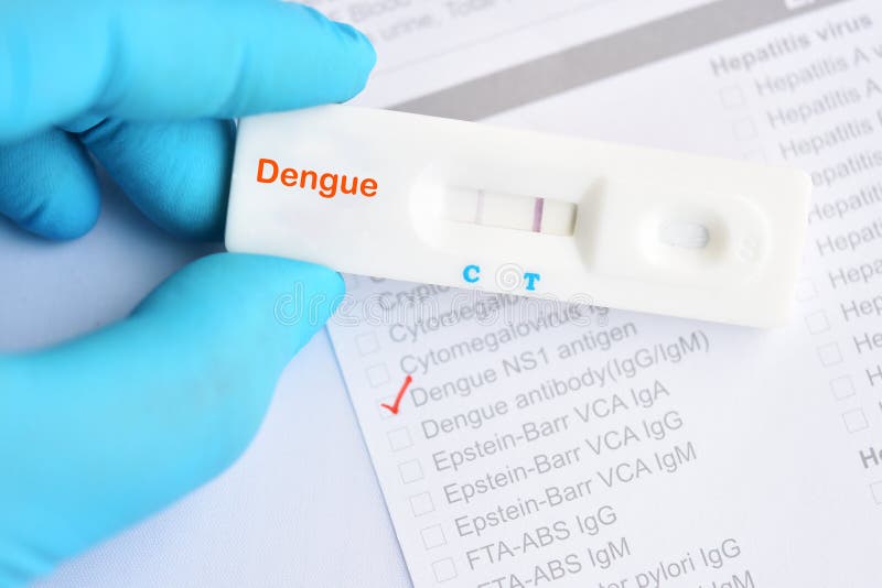 Dengue Virus Positive Test Result Stock Photo - Image of cassette ...