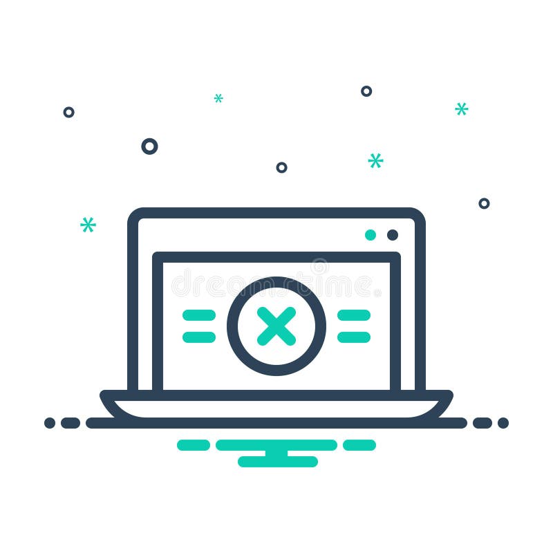 Mix Icon for Denied, Disallowed and Cancel Stock Illustration ...