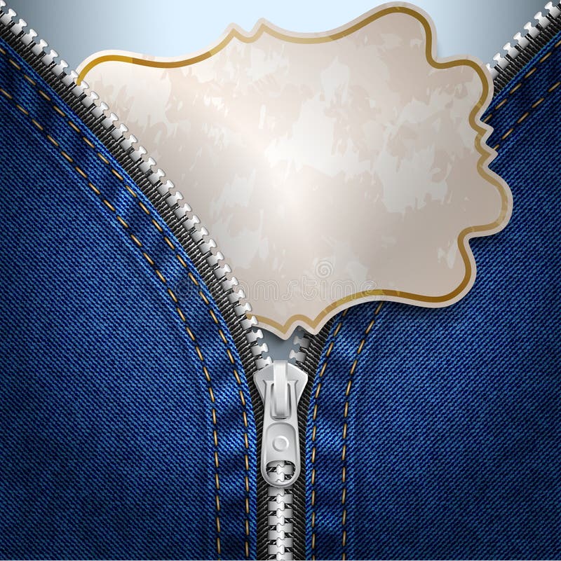 Denim Background Open Zipper Stock Illustrations – 130 Denim Background ...