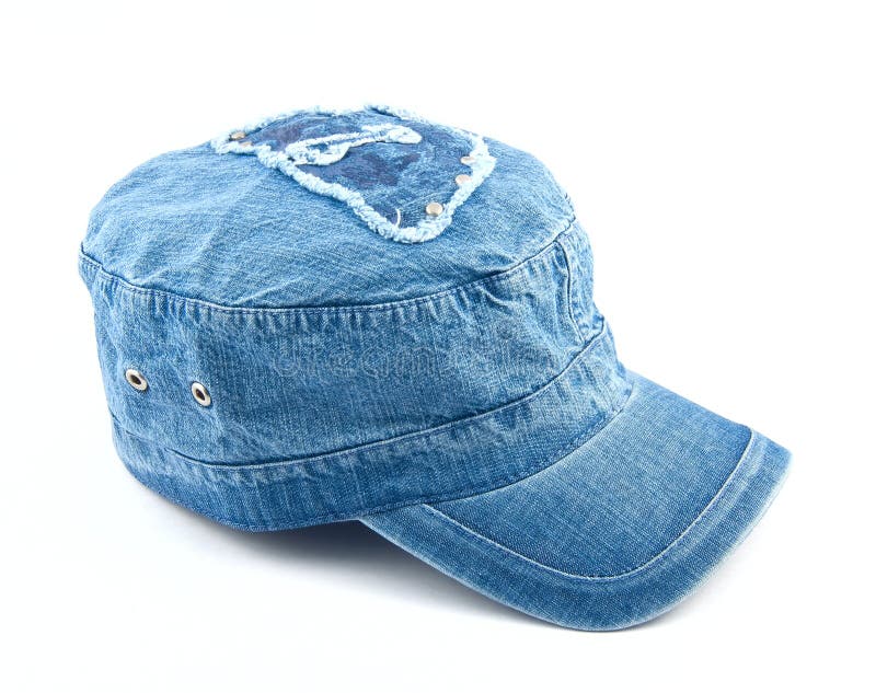Denim cap stock image. Image of colored, patterned, pattern - 19443529