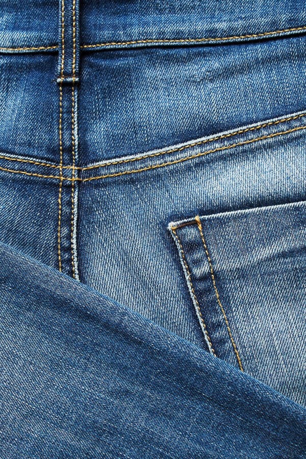 Denim cloth close-up stock image. Image of cotton, jeans - 14637191
