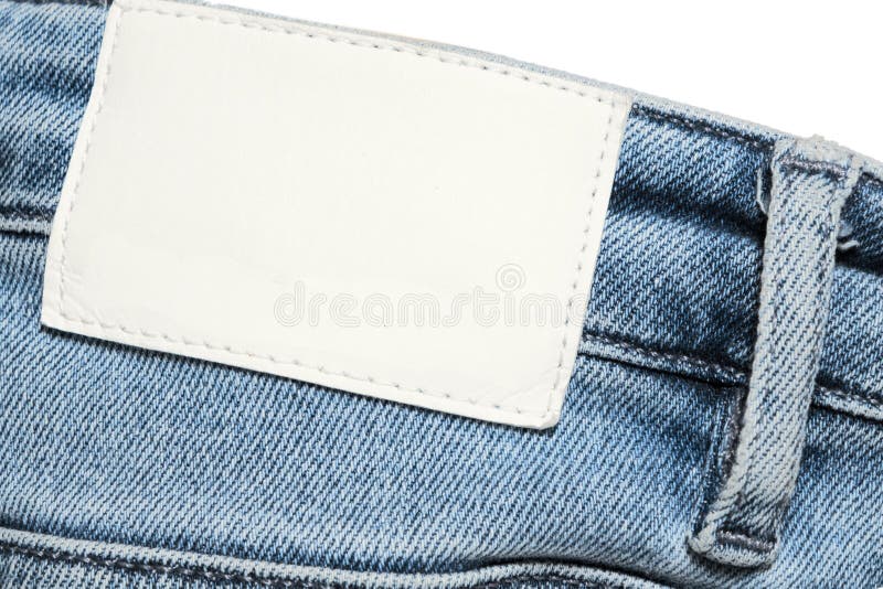 Denim Fabric Close-Up Back View Showcasing Texture and Stitching with a ...