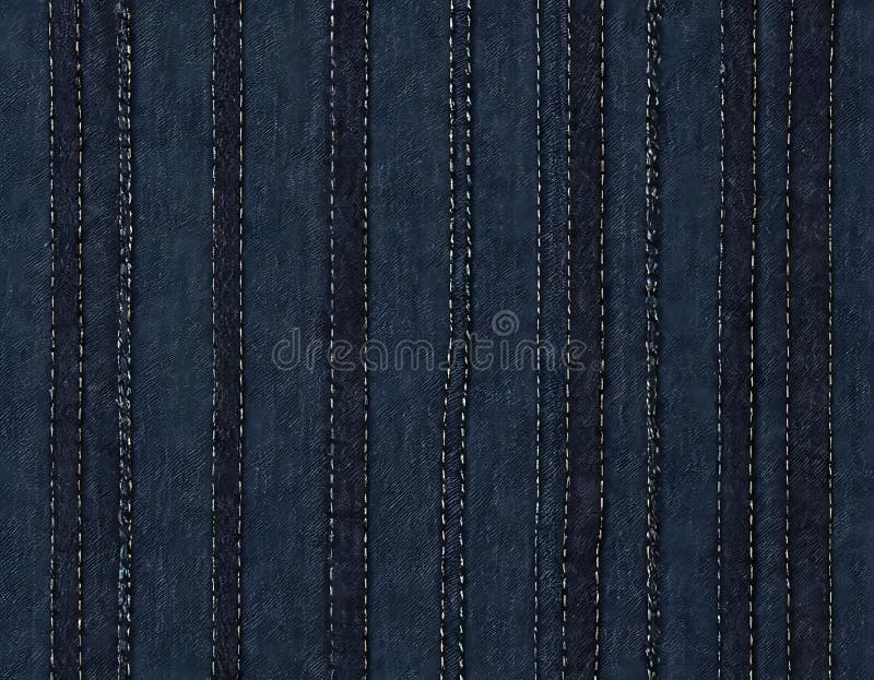 Denim Fabric Pattern with Classic Blue Weave Texture Stock Illustration ...