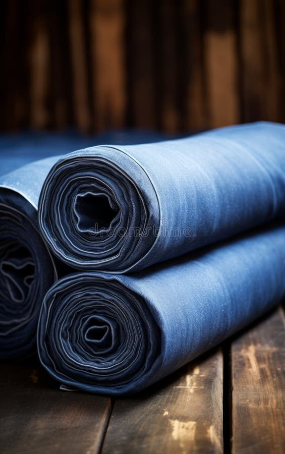 Denim Fabric Roll stock photo. Image of sewing, texture - 300506972