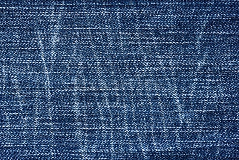 Denim Fabric with Scuffs Texture, Textile Background Stock Photo ...