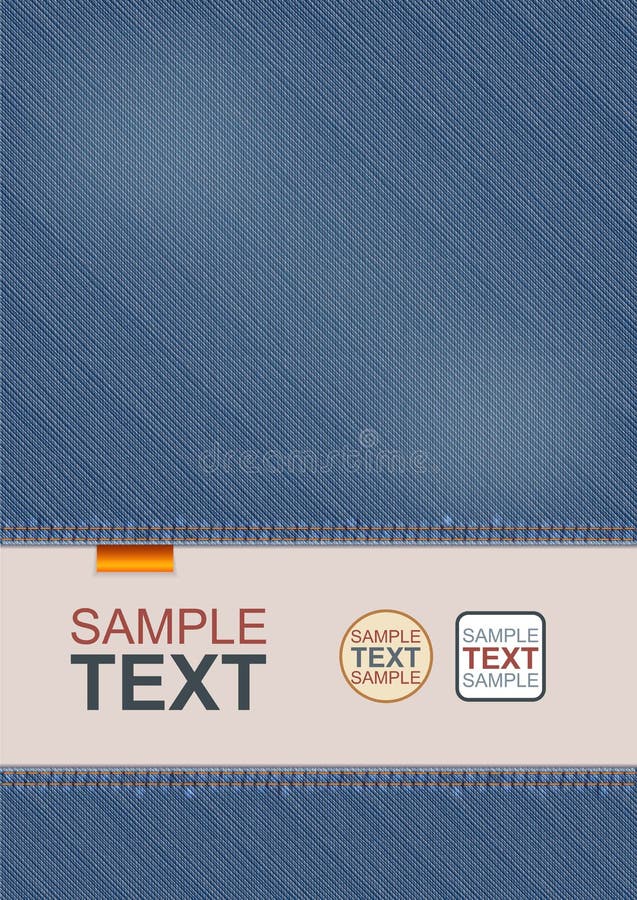 Denim Flyer Template stock vector. Illustration of flayer - 77352290