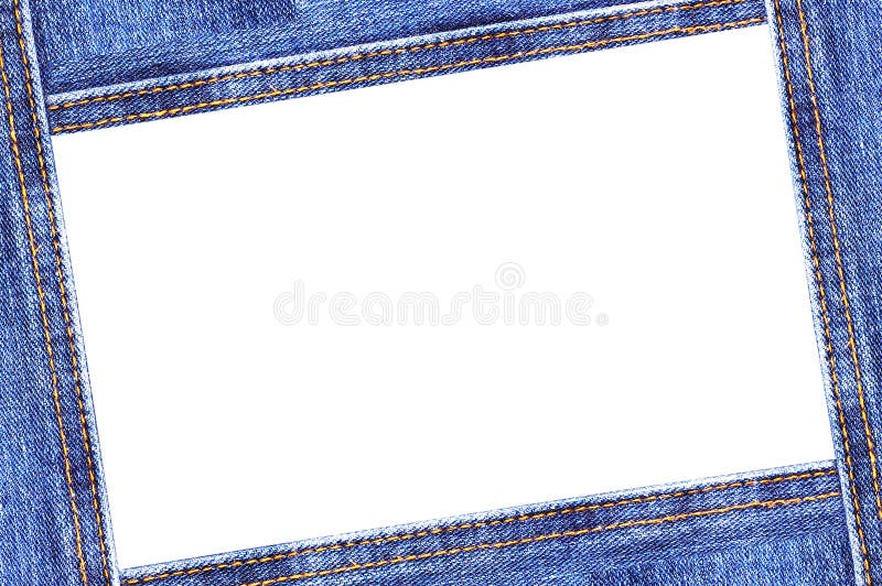 Denim frame stock image. Image of framing, border, isolated - 7281613