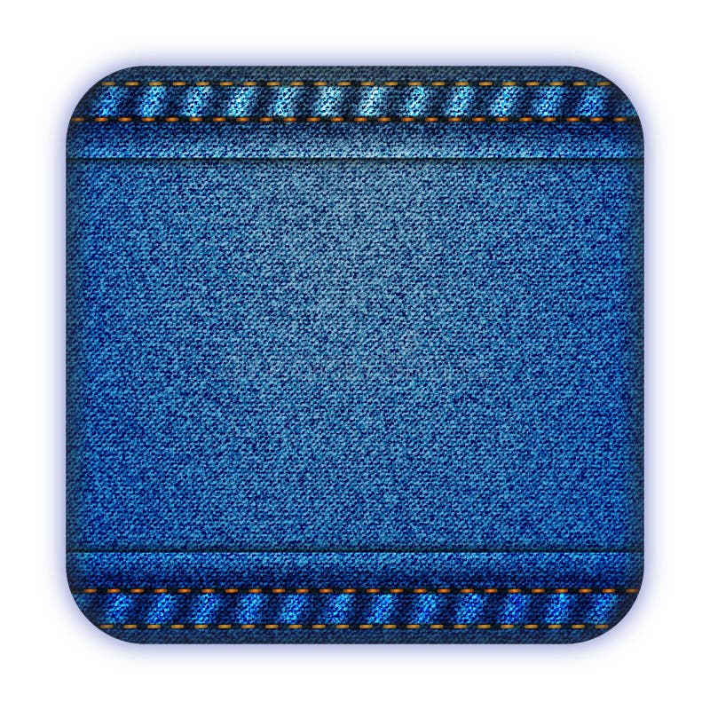 Denim fit icon. stock vector. Illustration of blue, label - 93846201