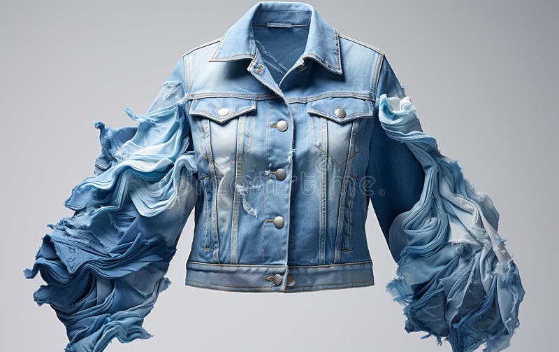 Denim Jacket with No Background Stock Photo - Image of style, digital ...