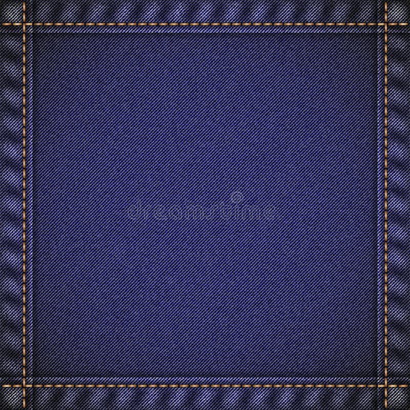 Blue Denim Jeans Seam Border Texture Stock Illustrations – 241 Blue ...