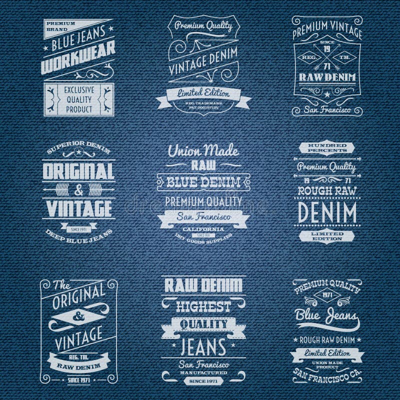 Vintage clothing tags stock vector. Illustration of brown - 38499349