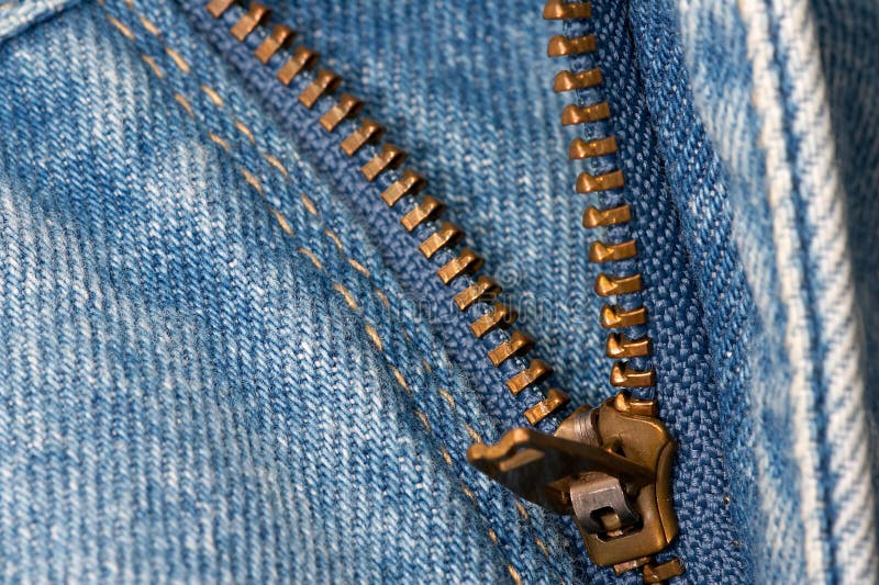 Denim Jeans Zipper stock photo. Image of cotton, zipper - 542918