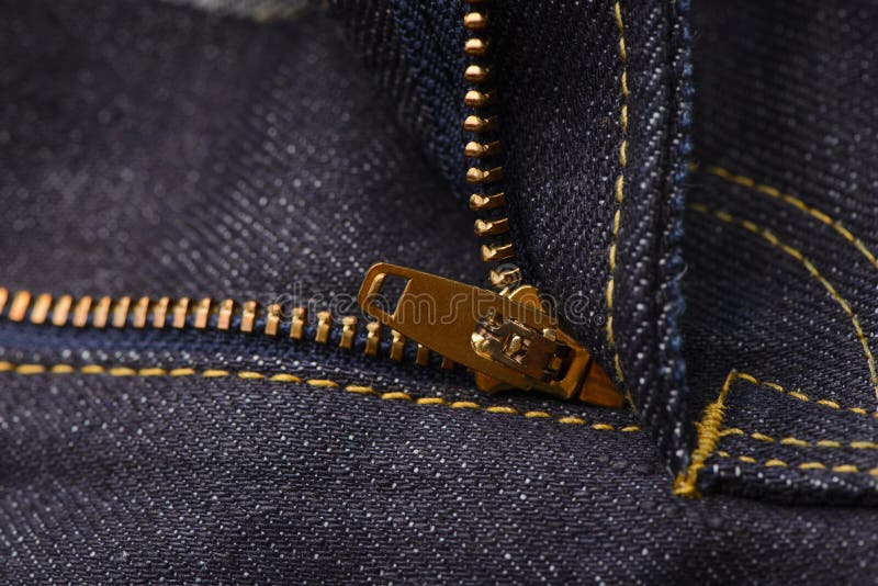 Denim Jeans Zipper Texture Background Stock Image - Image of fasten ...