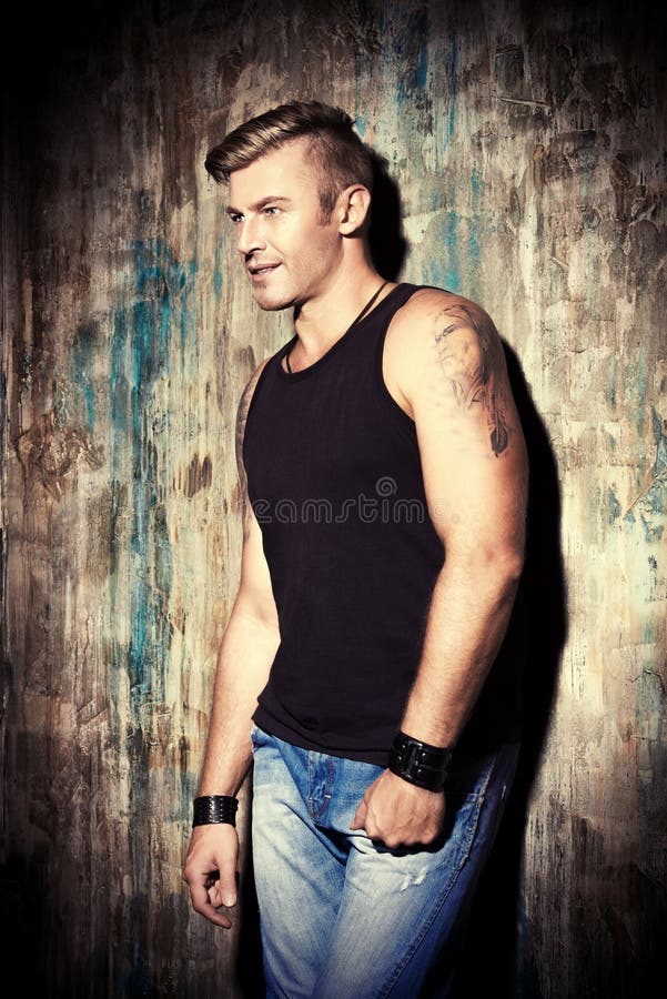 Macho man stock image. Image of lifestyle, beautiful - 22921835