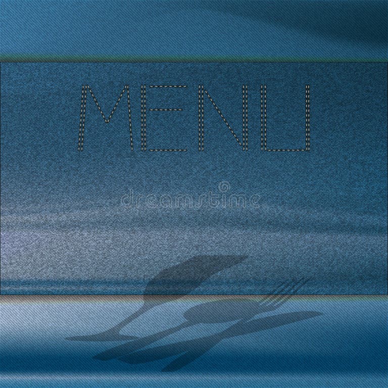 Denim menu stock vector. Illustration of party, beer - 57264869