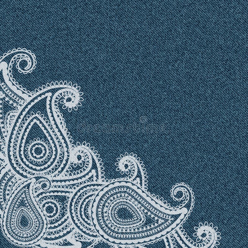 Paisley Pattern Seamless Expressive Asian Textile Background