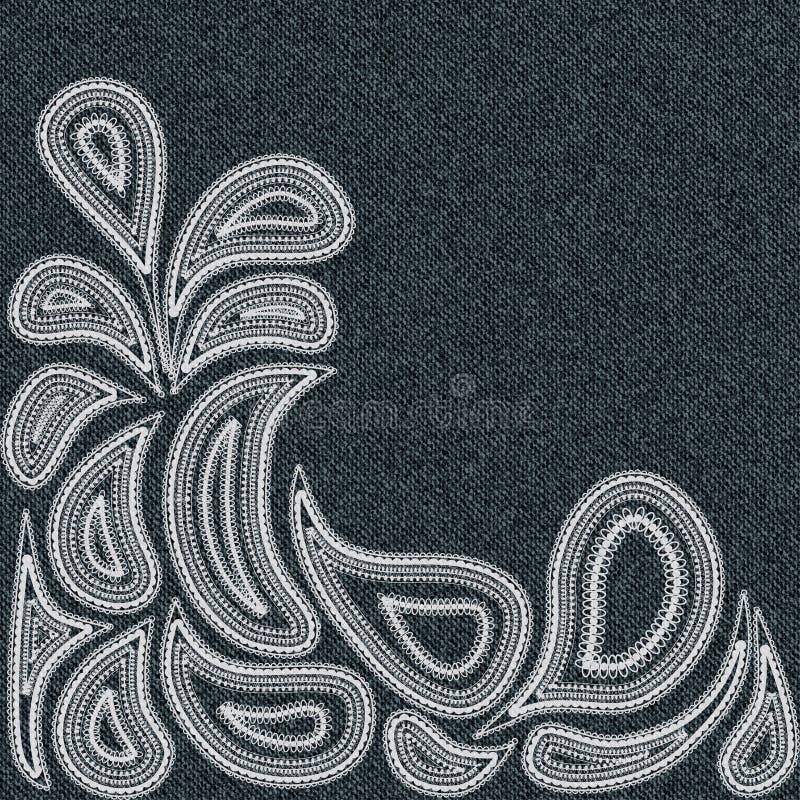 Paisley Pattern Seamless Expressive Asian Textile Background