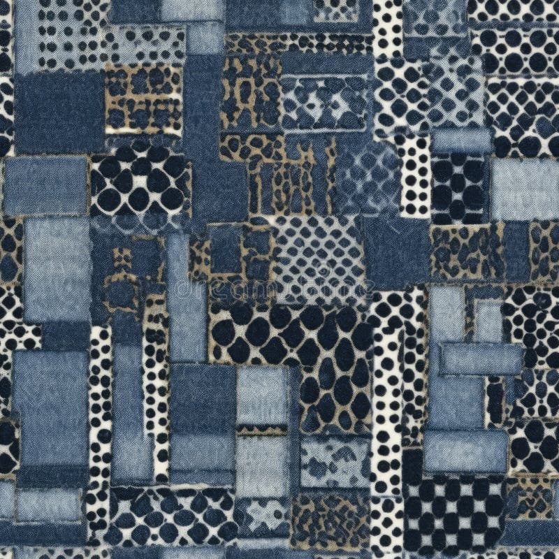 A Patchwork of Geometric Shapes and Patterns Form a Captivating Meadow ...