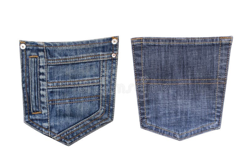 Blue Jeans Back Side Pocket Stock Image - Image of abstract, jean ...