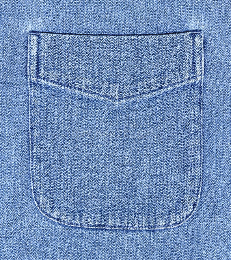 Denim Shirt Pocket stock image. Image of cloths, fading - 2295977