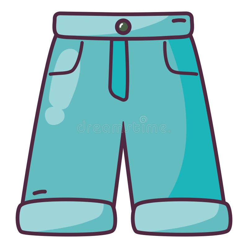 Denim short summer clothes stock vector. Illustration of casual - 341978496