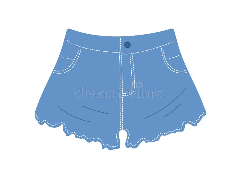Denim Shorts Vector Concept Stock Vector - Illustration of teenage ...