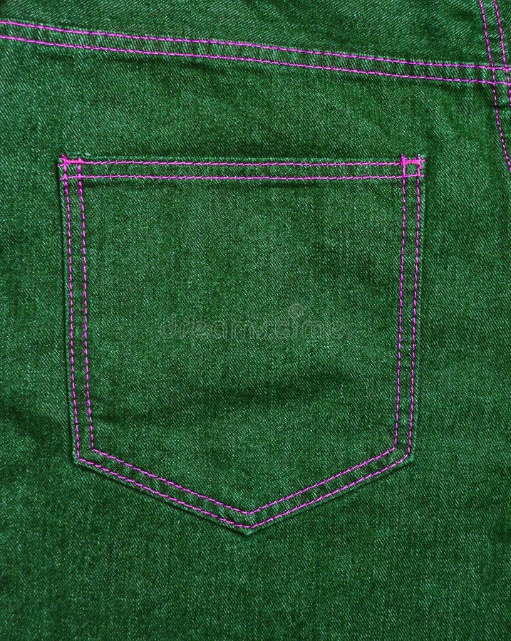 Denim Texture. Back Pocket of the Jeans. Stock Image - Image of fashion ...