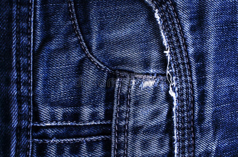 Denim Texture with the Effect of Aging Stock Photo - Image of pocket ...
