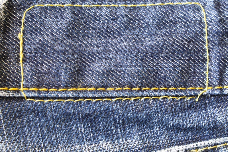 Denim Texture. Seam on Jeans. Close Up Stock Image - Image of close ...