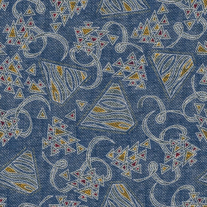 Seamless Abstract Denim Texture with Geometric Shapes Vector Pattern ... Seamless Abstract Denim Texture with Geometric Shapes Vector Pattern ...