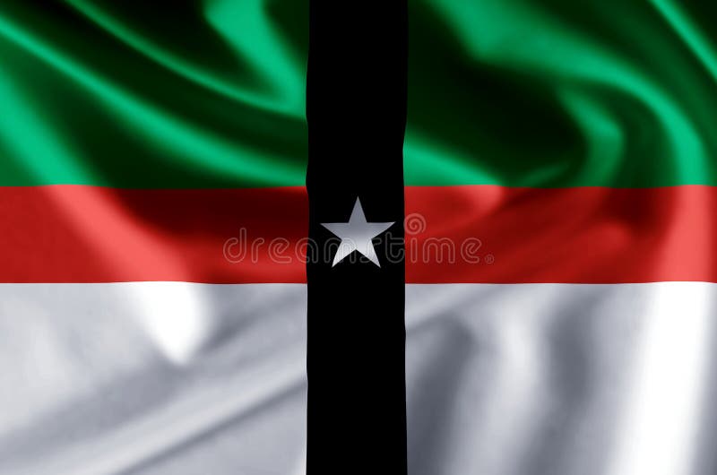 Denison Texas Realistic Flag Illustration. Stock Illustration ...