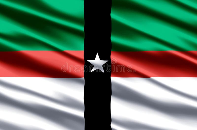 Denison Texas Realistic Flag Illustration. Stock Illustration ...