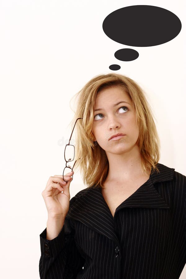 Denken stockbild. Bild von problem, denken, geschäft, luftblase - 2413677