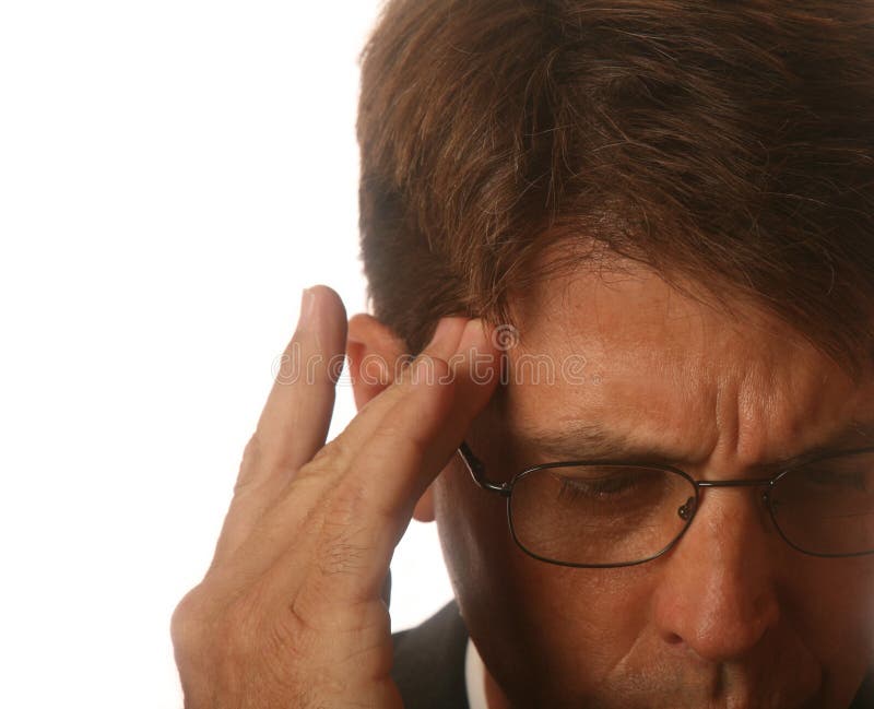 Denken Het Bedrijfs Van De Mens Stock Foto - Image of mens, gedachte ...