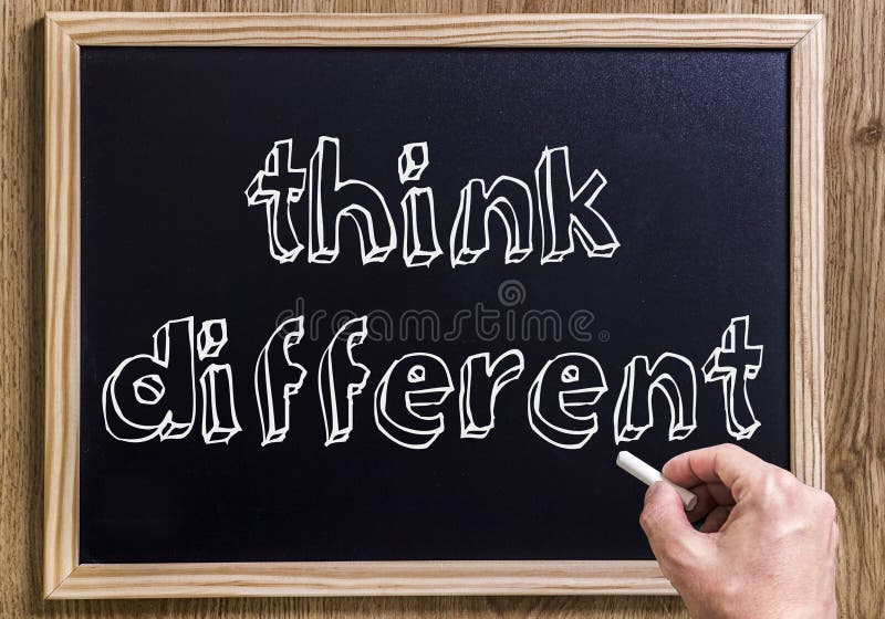 Denken Sie Unterschiedliches Stockbild - Bild von denken, zeichen: 54980157