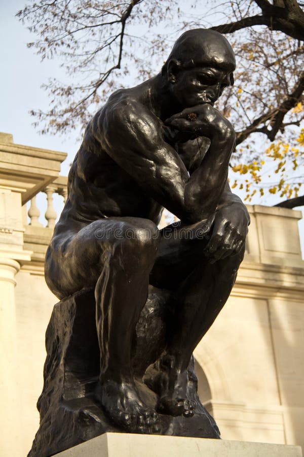 Denker an Rodin-Museum, Philadelphia Redaktionelles Stockbild - Bild ...