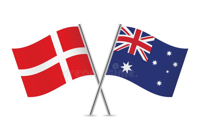 Denmark and Australia stock illustration. Illustration of country ...